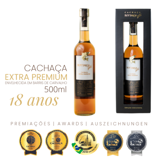 Cachaça B.G. Extra Premium 500ml - Bottarga Gold